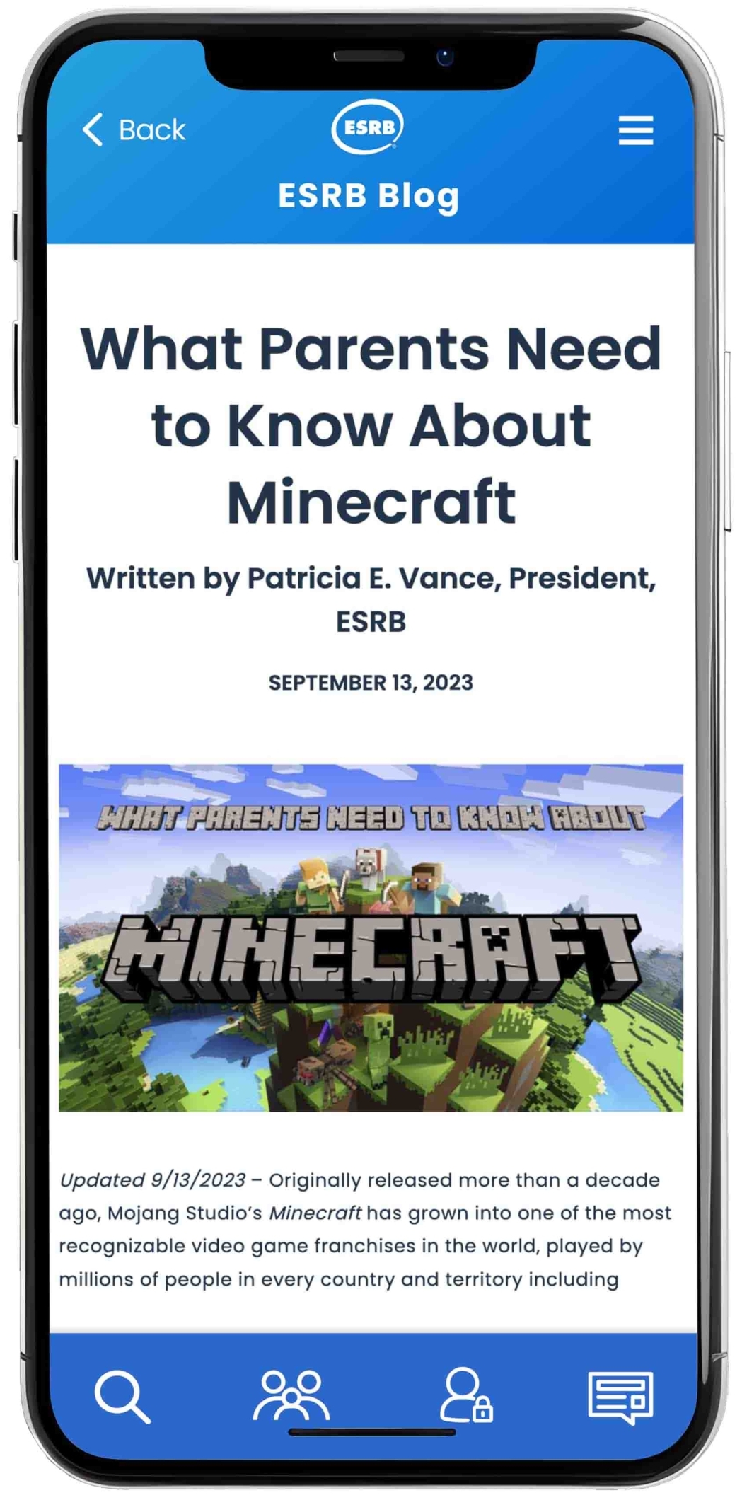 Welcome to the New and Improved ESRB Mobile App